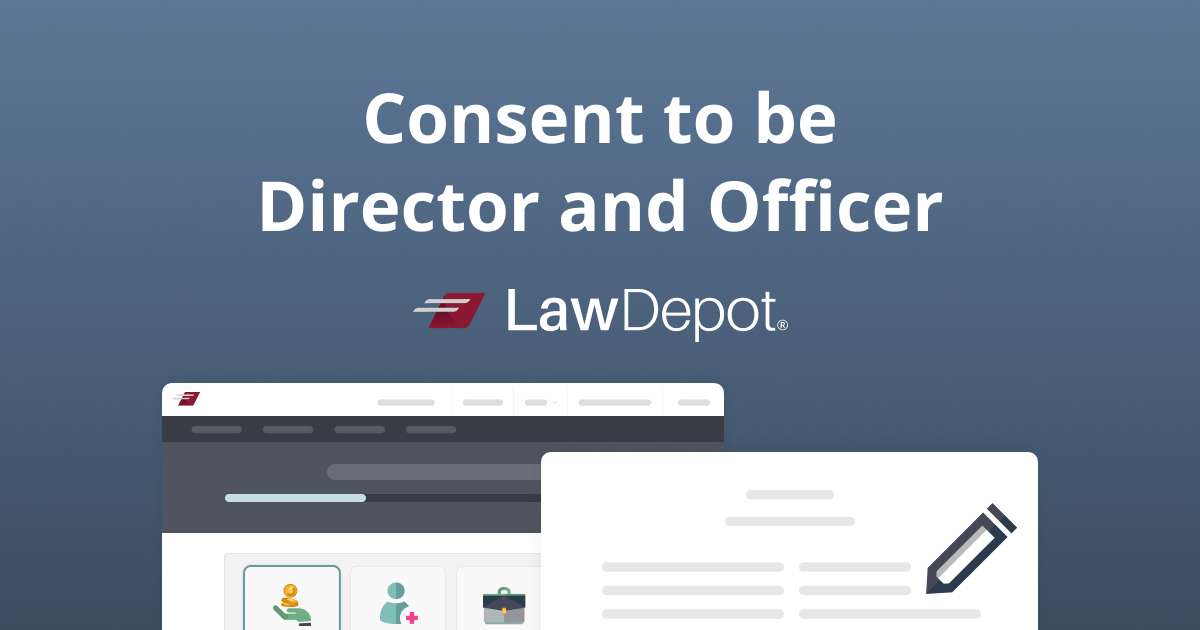 Consent to be Director and Officer | Customizable Form