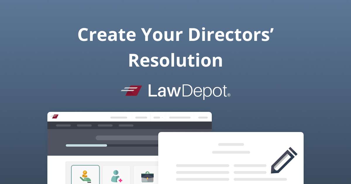 Customizable Directors' Resolution | Corporate Template