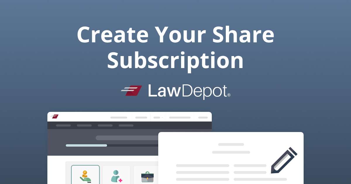 Share Subscription Agreement | Customizable Template